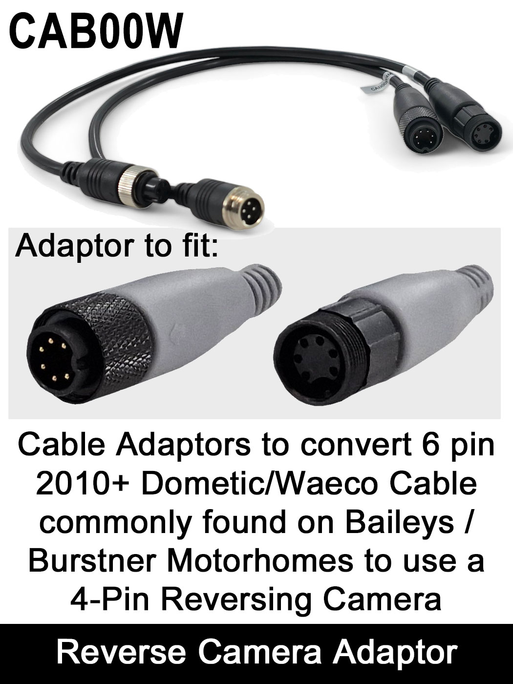 Reversing Cameras UK Ltd > Adaptors and Leads > Burstner, Baileys ...