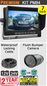 Reversing Cameras UK Ltd > Cabled Reversing Camera Kits > Flush ...