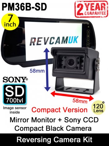 Reversing Cameras UK Ltd > Cabled Reversing Camera Kits > 7" Mirror ...