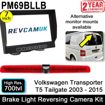 Reversing Cameras UK Ltd > Van Brake Light Reversing Camera Kits > VW Volkswagen Transporter T5 ...