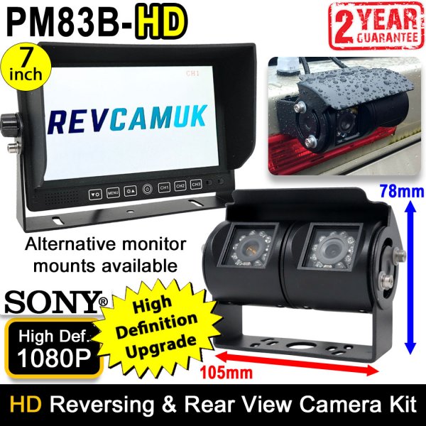 Reversing Cameras UK Ltd > Cabled Reversing Camera Kits > Twin / Dual ...