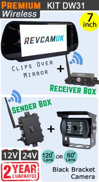 Reversing Cameras UK Ltd > Wireless Reversing Camera Kits