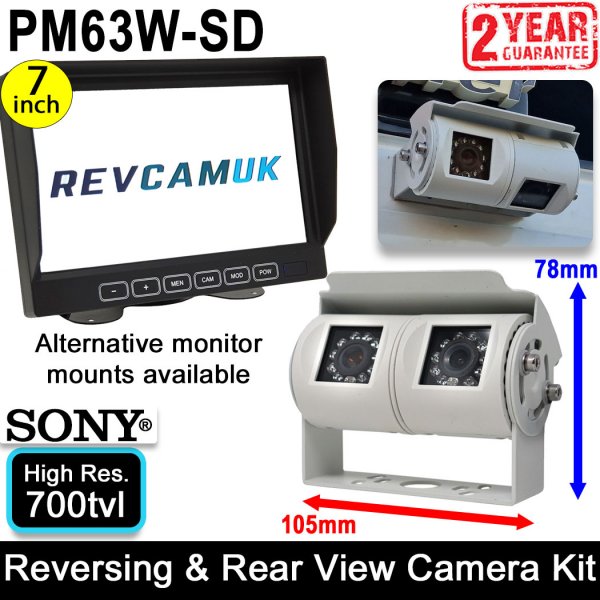 Reversing Cameras UK Ltd > Cabled Reversing Camera Kits > Twin / Dual ...
