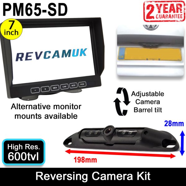 Reversing Cameras UK Ltd > Cabled Reversing Camera Kits > Number Plate ...
