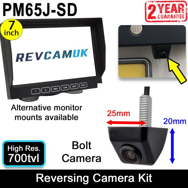 Reversing Cameras UK Ltd > Cabled Reversing Camera Kits > Number Plate ...