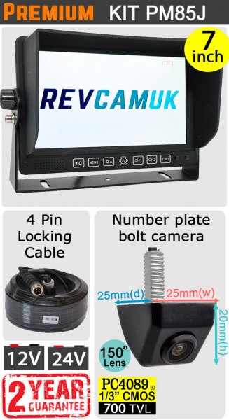 Reversing Cameras UK Ltd > Cabled Reversing Camera Kits > Number Plate ...