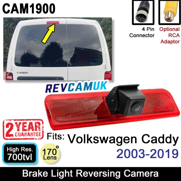 Reversing Cameras UK Ltd > Van Brake Light Reversing Camera Kits > VW Volkswagen Caddy Reversing ...