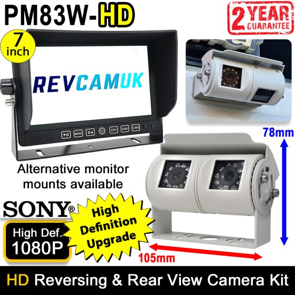 Reversing Cameras UK Ltd > Cabled Reversing Camera Kits > Twin / Dual ...