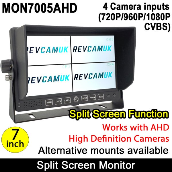 Reversing Cameras UK Ltd > Monitors For Reversing Cameras > Quad ...