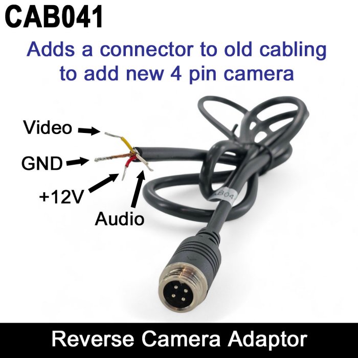 Reversing Cameras UK Ltd > Reversing Camera Cable Adaptors > Patch Lead ...