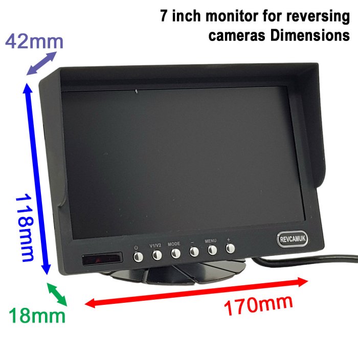 Reversing Cameras UK Ltd > Monitors For Reversing Cameras > 7" Monitor ...