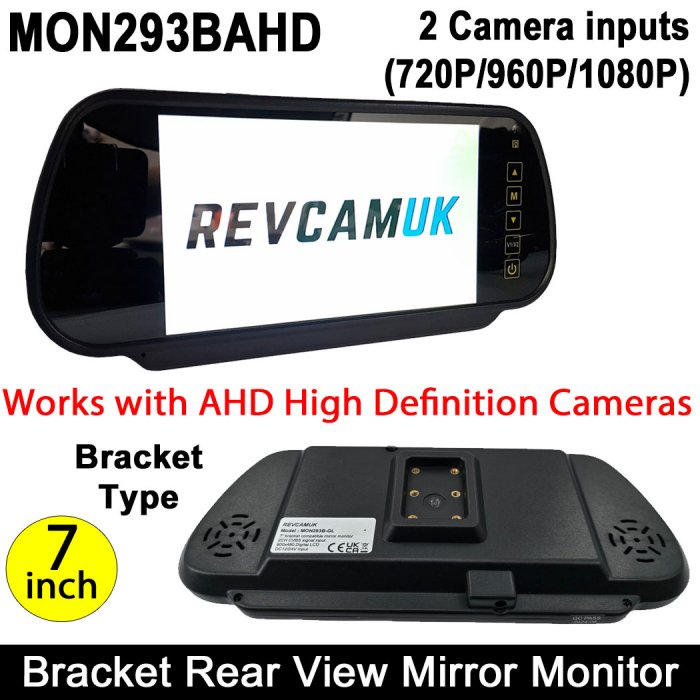 Reversing Cameras UK Ltd > Rear View Mirror Monitors > 7" Bracket to ...