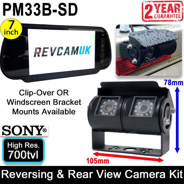Reversing Cameras UK Ltd > Cabled Reversing Camera Kits > Black Bracket ...