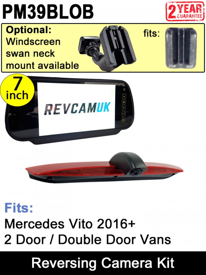 Reversing Cameras UK Ltd > Van Brake Light Reversing Camera Kits > Mercedes Vito 2 Door / Double ...