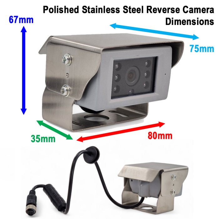 Reversing Cameras UK Ltd > Reversing Cameras > Polished Stainless Steel ...