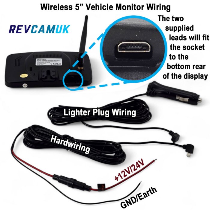 Reversing Cameras UK Ltd > Wireless Reversing Camera Kits > Flush ...
